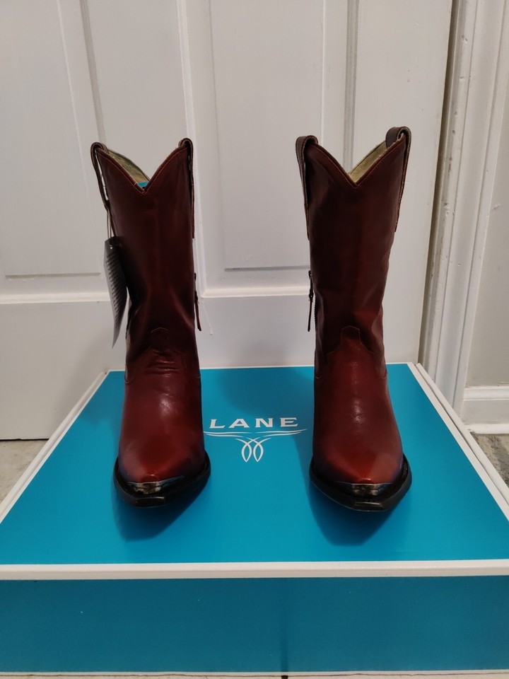 Lane Women's Cowboy Boots Size 9 NICE VICE SANGRIA NEW IN ORIGINAL BOX ...