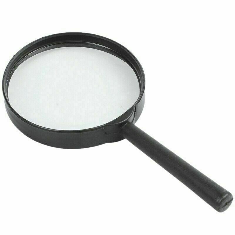 POWERFUL MAGNIFYING GLASS 90MM LARGE MAGNIFIER READING GLASS LENS ...