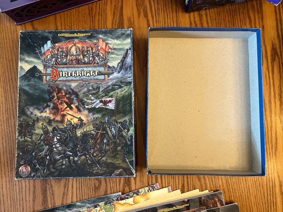BIRTHRIGHT CAMPAIGN SETTING Dungeons & Dragons 1995 Boxed Set: No war ...