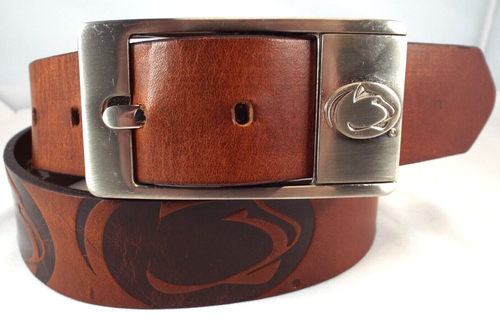 EUC Eagle Wings Penn State Nittany Lions Smooth Brown 3mm Leather 1.25 ...