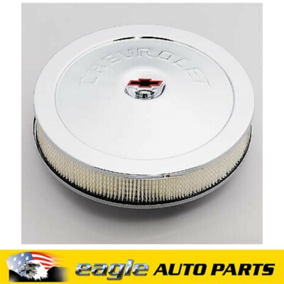 Proform GM Licensed Chevrolet 14" x 3" Drop Base Air Cleaner Kit # 141 ...
