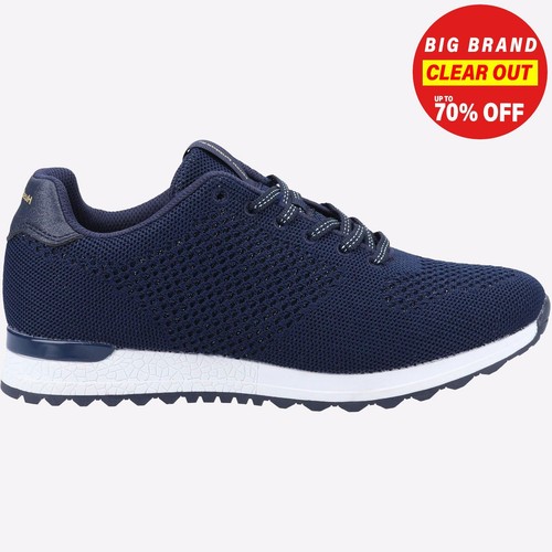 Hush Puppies Katrina MEMORY FOAM Womens Casual Fashion Trainers Navy ...