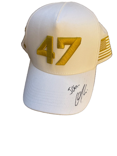 CHARLIE KIRK Hand Given and Personalized SIGNED/AUTOGRAPHED "47" Hat ...