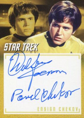 Star Trek TOS Arc. & Ins. Autograph Card A09 Walter Koenig "Pavel ...