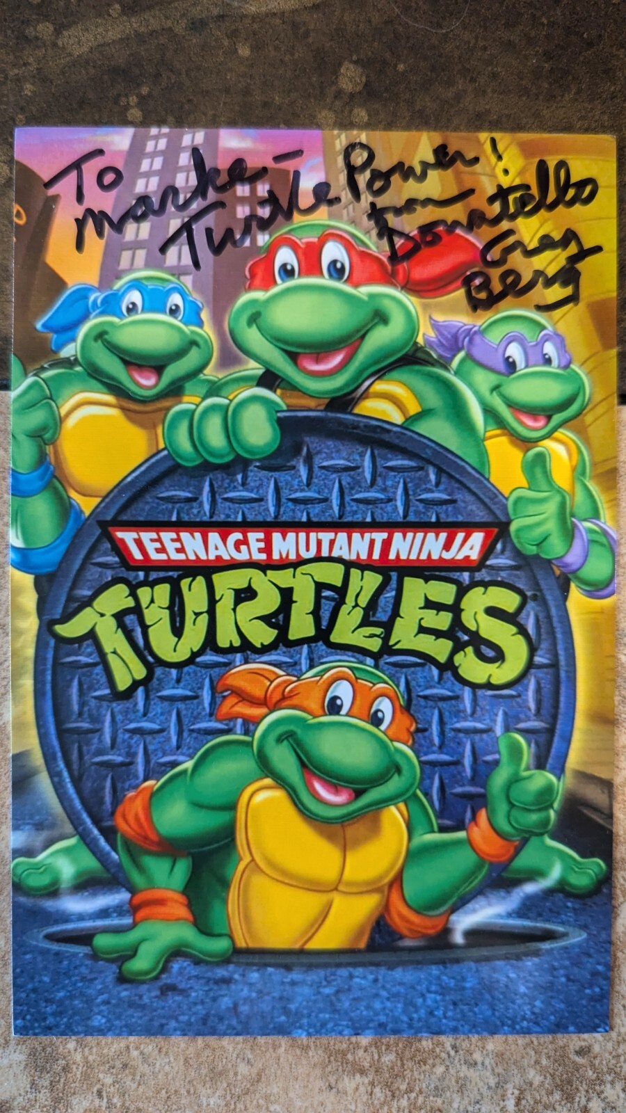 TMNT autograph Greg Berg Michelangelo Beebop Guaranteed Authentic | eBay