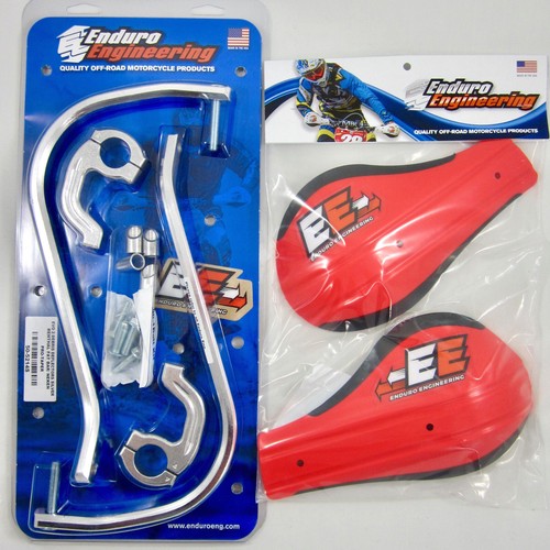 Enduro Engineering Evolution II Silver 1-1/8 EVO 2 Red Plastic ...