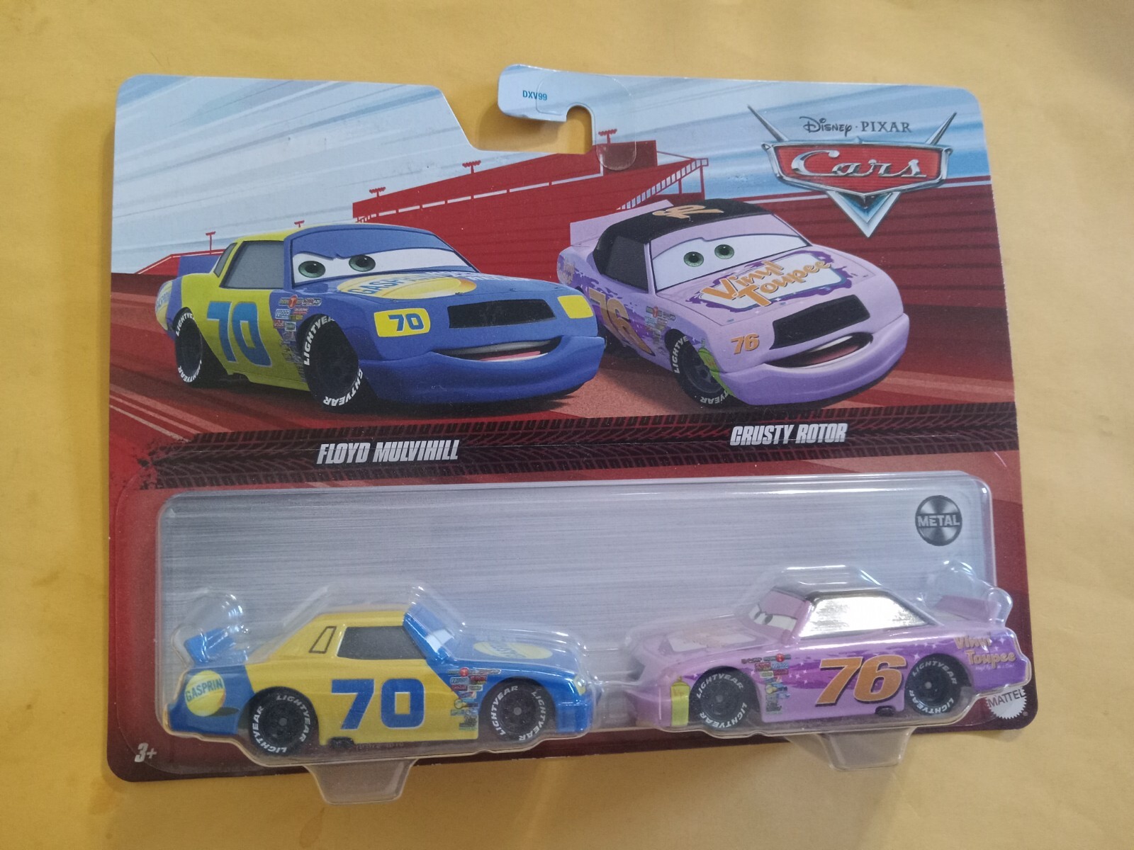 NEW DISNEY PIXAR CARS FLOYD MULVIHILL GASPRIN CRUSTY ROTOR 2022 2-PACK