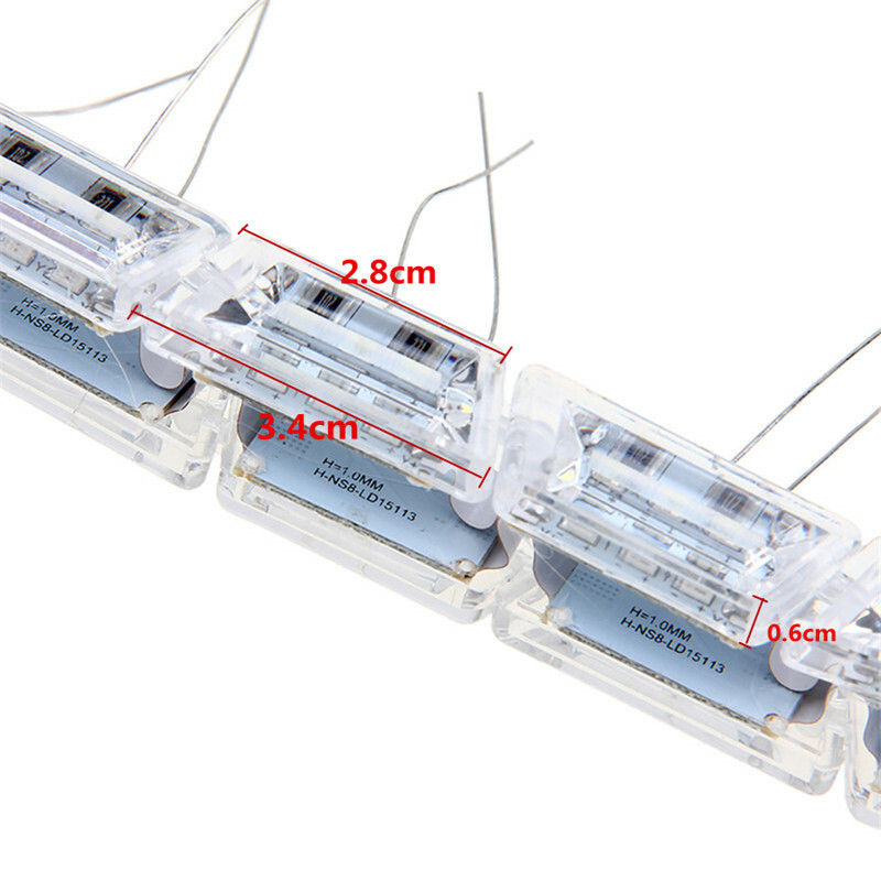 Telescopic Switchback LED DRL Strip Sequential Light Sequential Signal ...