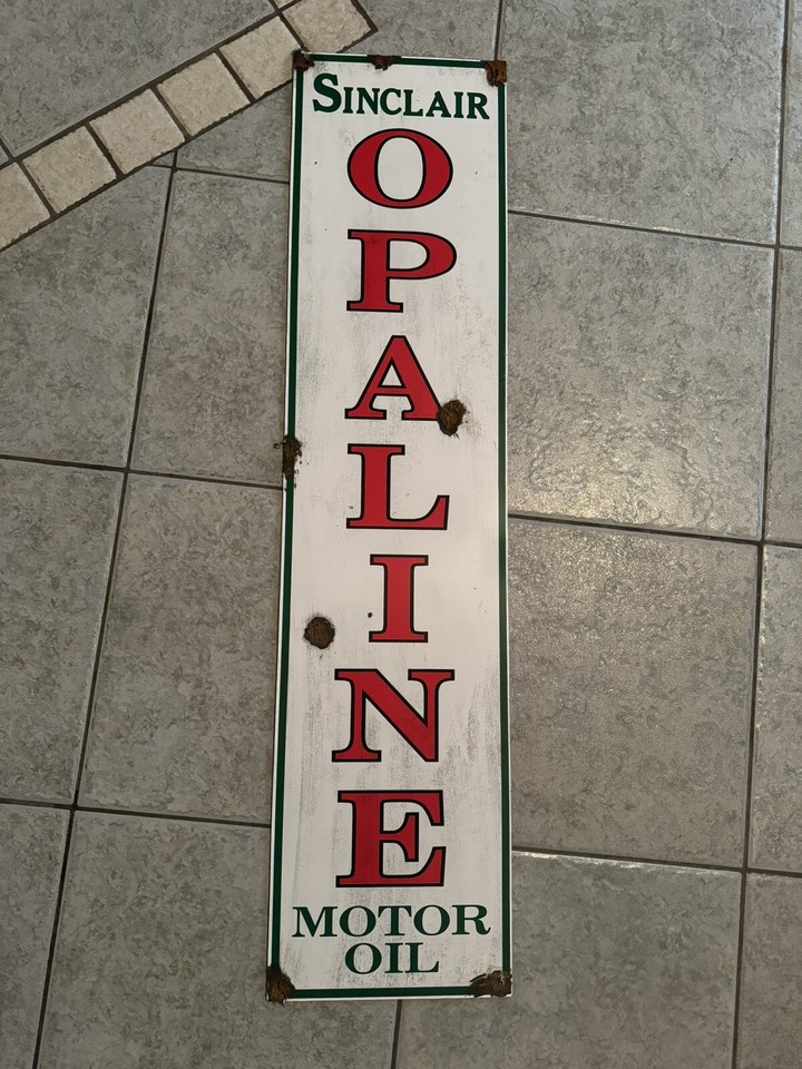 antique style barn find look Sinclair opaline dealer gas station ...