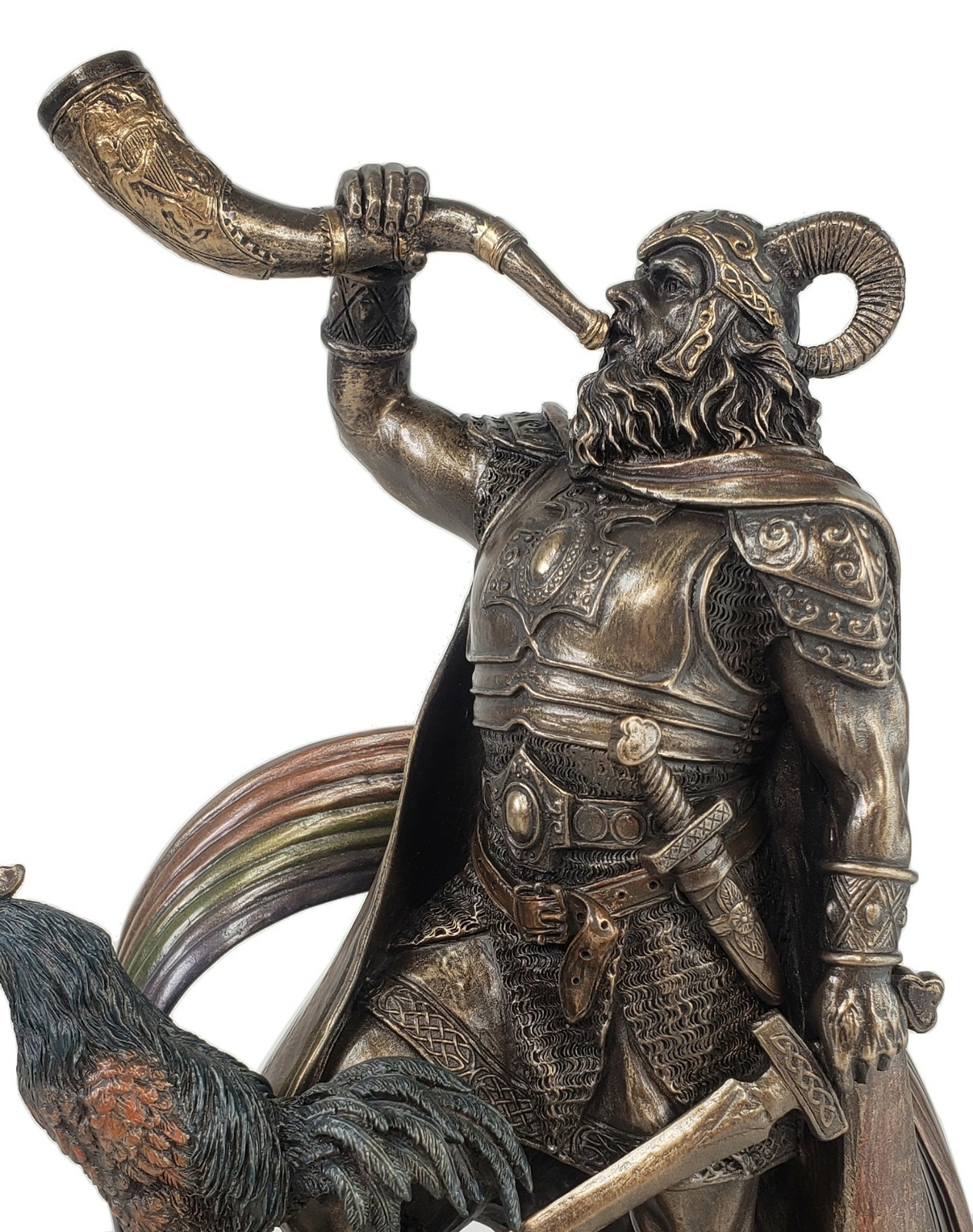 9 1/2" Viking Norse Mythology Heimdall Watchman of the Gods Statue ...