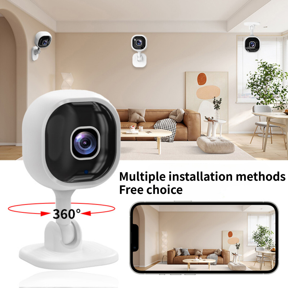 1080P HD Mini IP Camera Wi-Fi IR Night Remote Smart Home Wireless ...