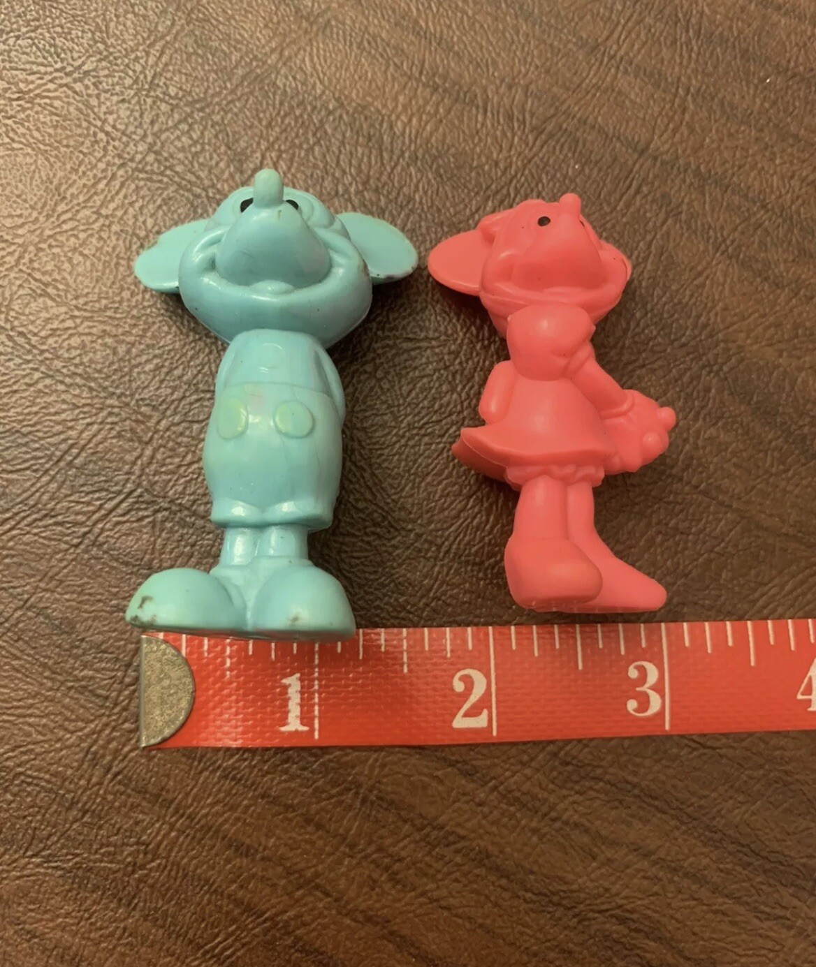 Vintage Disney Minnie Mouse and Mickey Mouse Blue and Pink Rubber ...