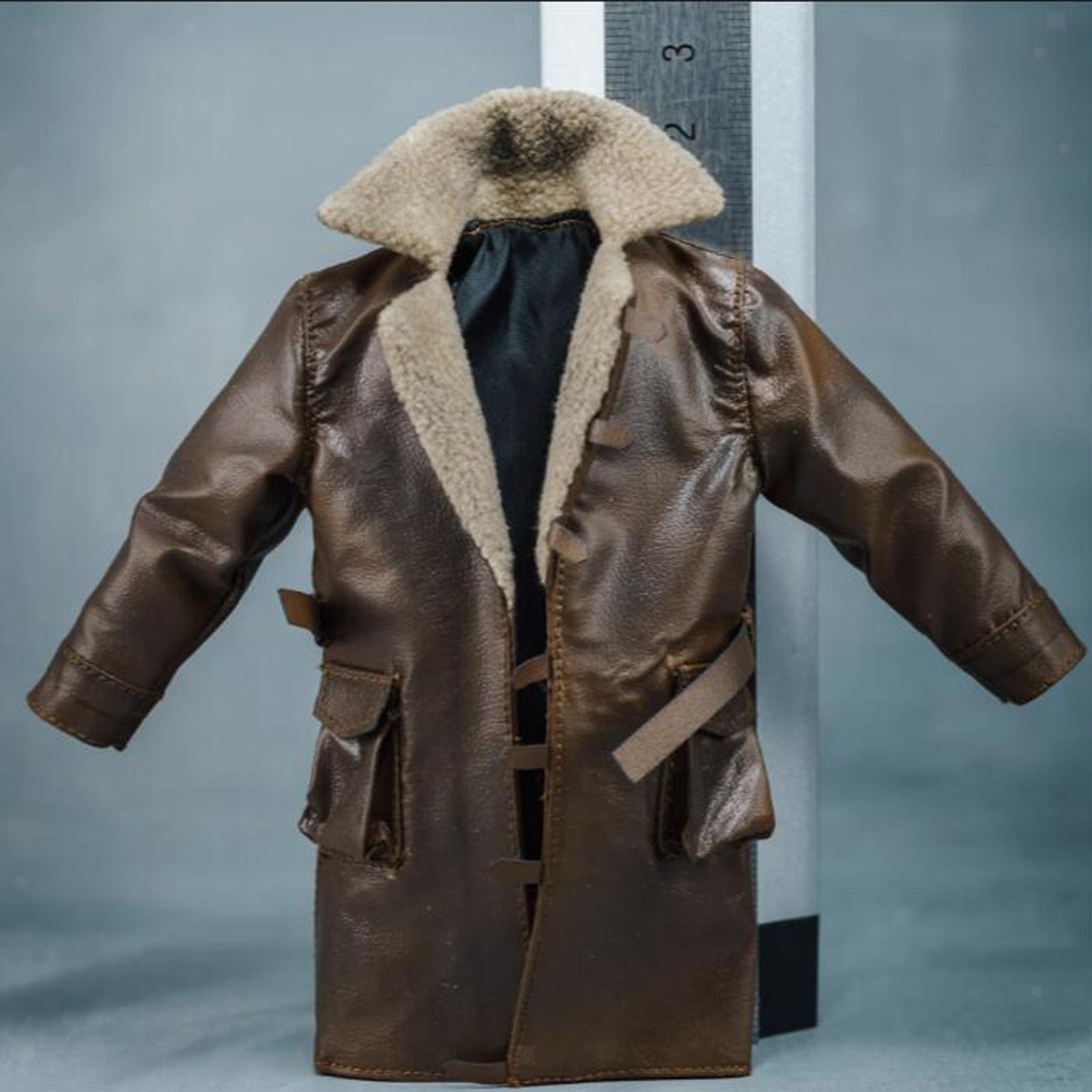 1/12 Male PU Leather Coat Male Figure Coat Costume for 6'' Action | eBay