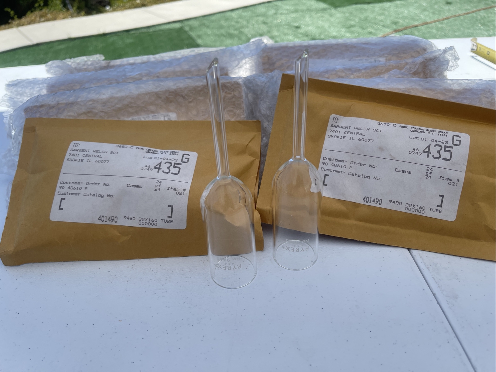 LOT OF 10 Corning Glass Works Corning ,N.Y. 14841 No.9480 PYREX Filter ...