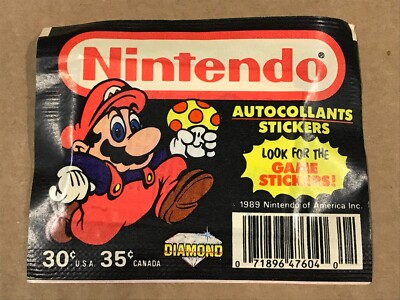 New Vintage 1989 Diamond Nintendo Stickers Pack | eBay