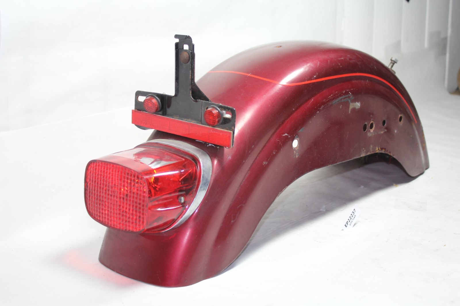 FXR rear fender w/ FREE taillamp Harley FXRT FXRD FXLR FXRP FXRS Red ...