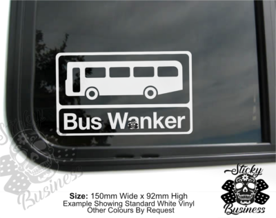 The Inbetweeners BUS WANKERS Sticker VW Camper CAR VAN LORRY VINYL 21 ...