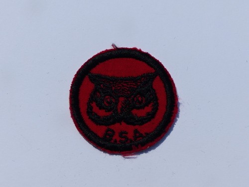 Nice Used Vintage Owl Patrol BSA Boy Scout Red Twill White Glue Back Patch | eBay