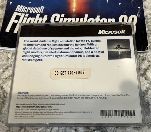 Microsoft Flight Simulator 98 (PC, 1997), includes Pilot’s Handbook | eBay