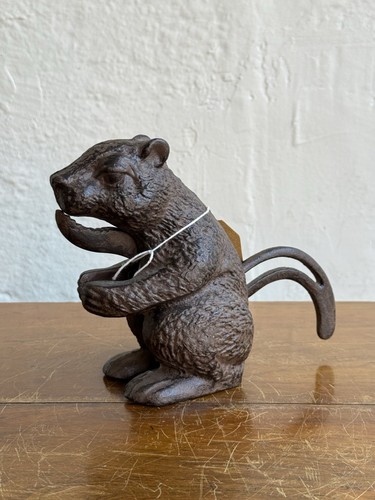 Cast Iron Very Heavy Squirrel Nut Cracker Rare Piece | eBay UK