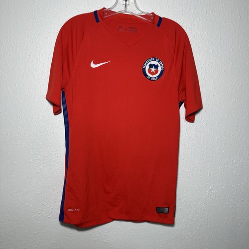 CHILE NATIONAL TEAM 2016/2017 HOME FOOTBALL SHIRT SOCCER JERSEY NIKE ...