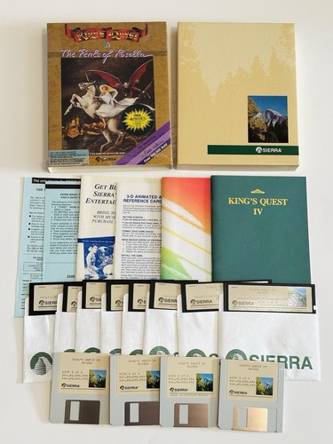 King’s Quest IV The Perils of Rosella Big Box PC Game Sierra 1988 ...