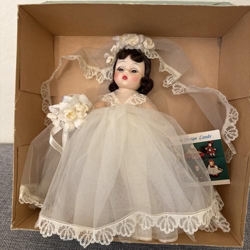 MADAME ALEXANDER 8" Bent Knee Bride Doll-Circa 1964-65 Slight Yellowing ...