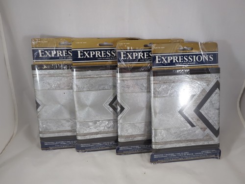 Vintage Expressions Wallpaper Border Silver 4 Pkgs 5 Yards Each ...