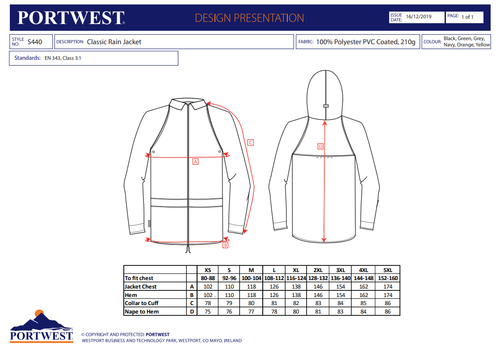 Classic Rain Jacket Waterproof Lightweight Windproof Hooded Workwear ...