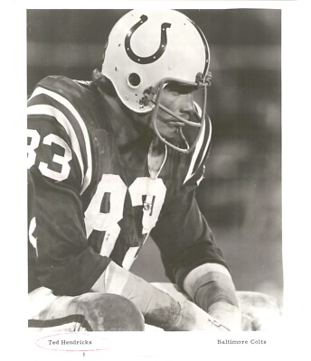 BALTIMORE Colts FOOTBALL Player TED HENDRICKS SPORTS 1986 Press Photo ...