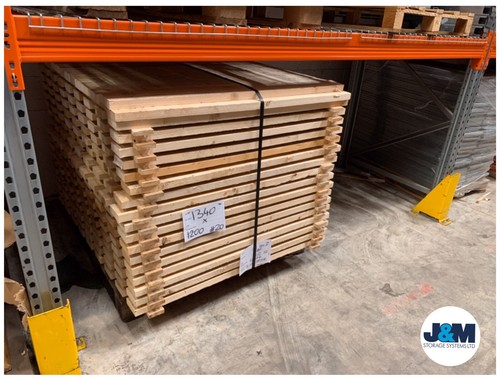 Open Boarded Timber Deck Rough Sawn/Racking Storage Level 1320mm x ...
