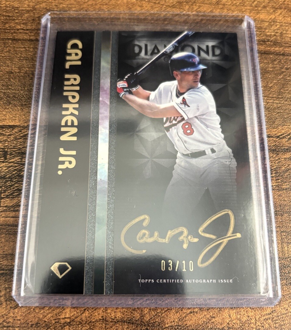 2023 Topps Diamond Icons - Cal Ripken Jr. Gold #BPA-CR On Card Auto 03/ ...