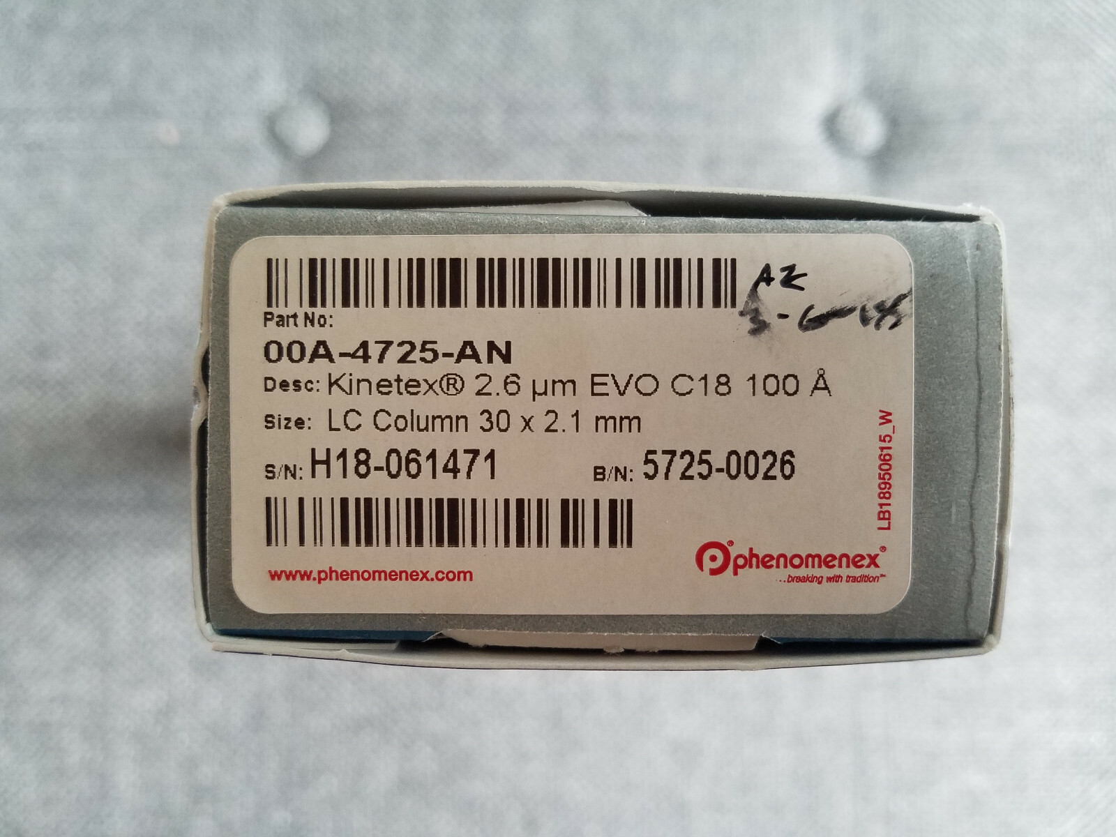 LC Column Phenomenex Kinetex 2.6u EVO C18 100A, 30 x 2.1 | eBay