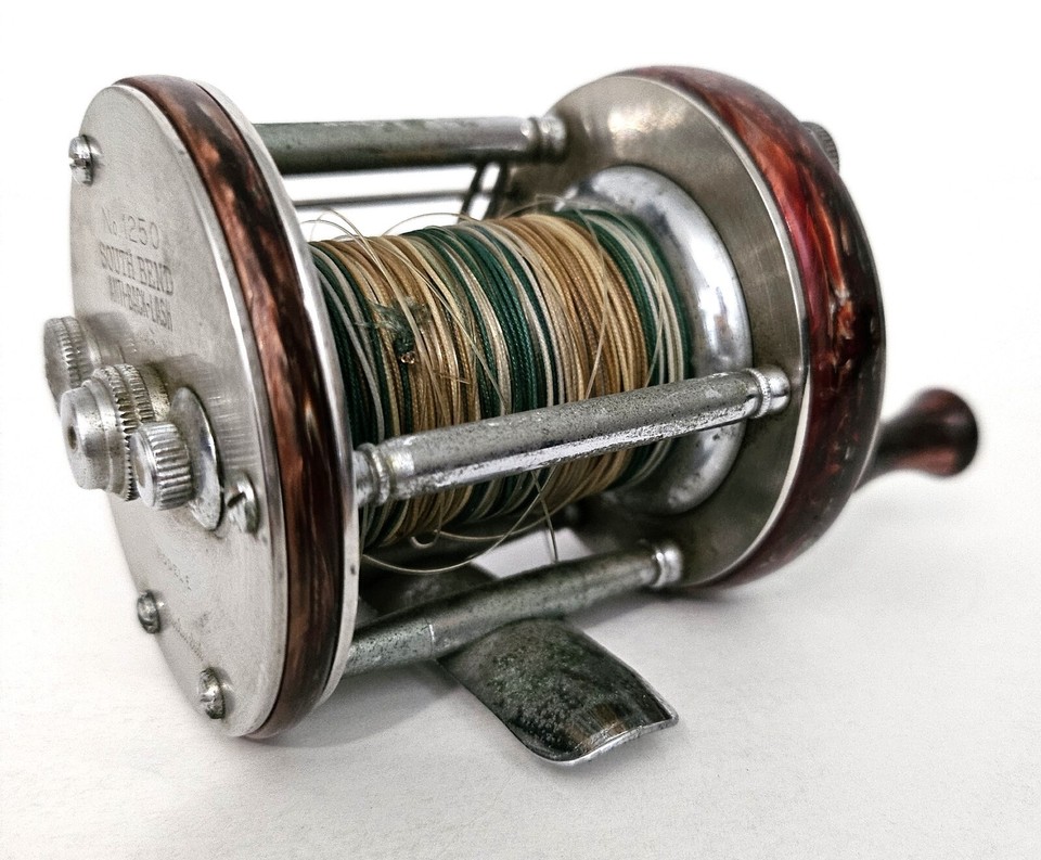 SOUTH BEND No 1250 Model E Anti Backlash Bait Caster Fishing Reel ...