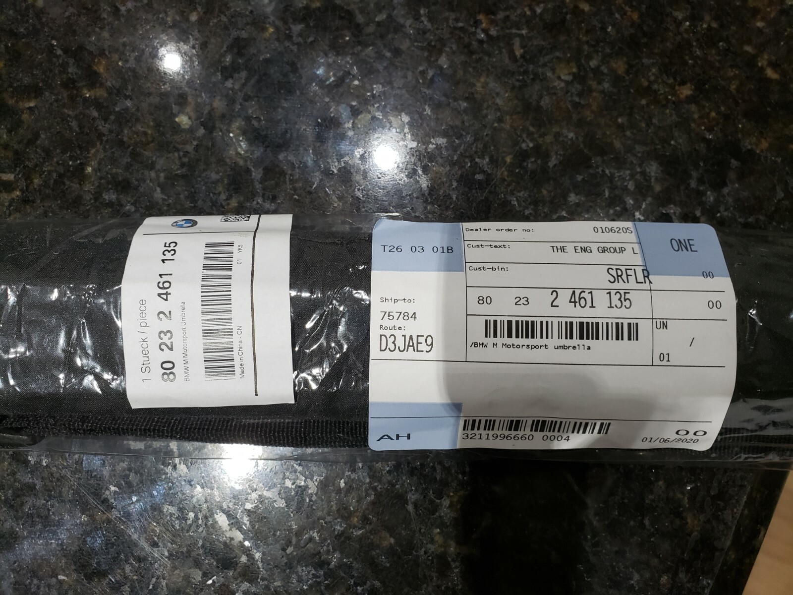 Genuine BMW Motorsport Umbrella - WHITE/BLACK 48" LARGE | 80232461135 ...