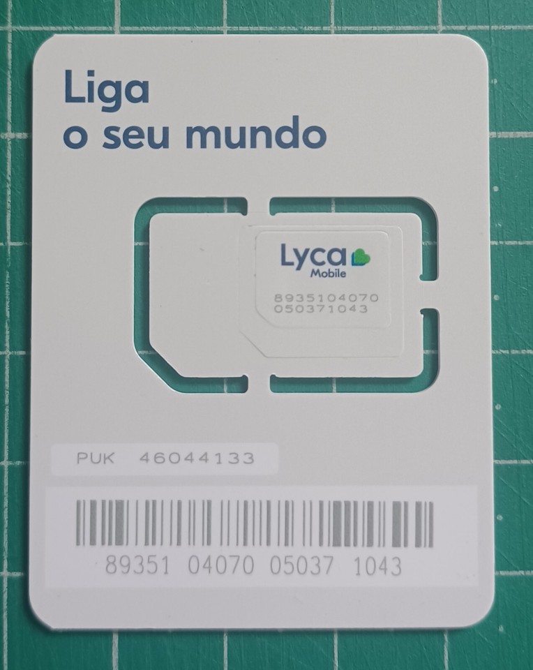 PORTUGAL SIM CARD LYCA | eBay
