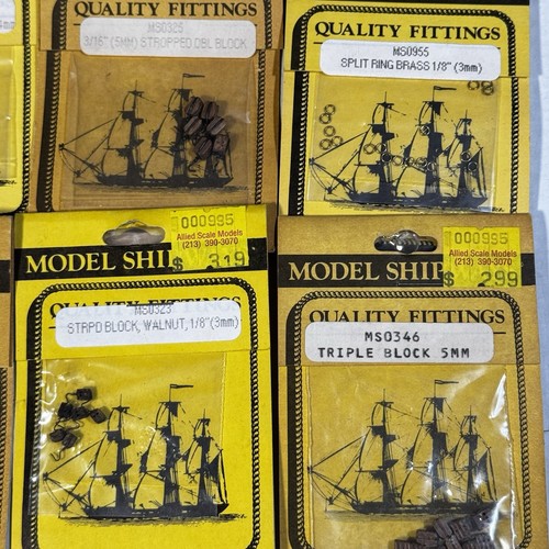 Lot of 24 Model Shipways Ship Building Parts Packs Vintage | eBay