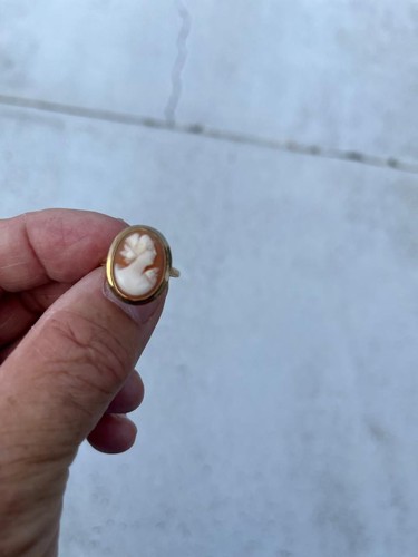 Vintage, Ladies 10k solid gold cameo ring | eBay