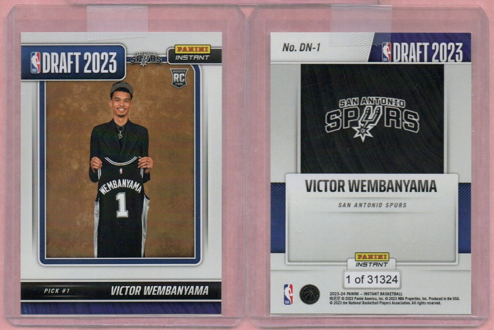 Victor Wembanyama 2023-24 Panini Instant NBA Draft Night Spurs #1 | eBay