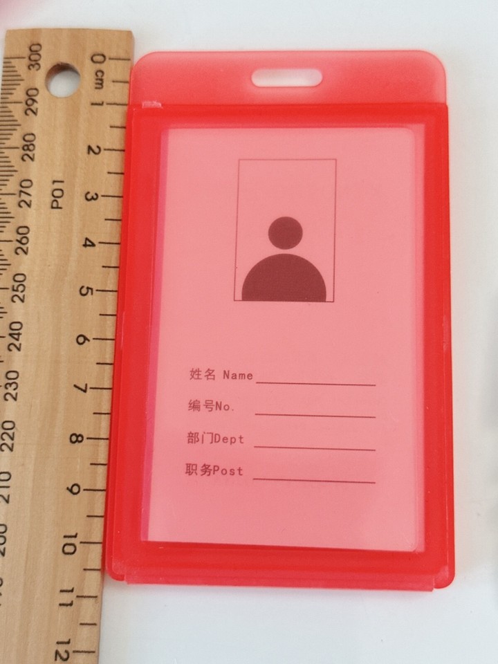 Name Badge Swipe Work Pastel Opal Card Holder Security ID Pull Tag ...