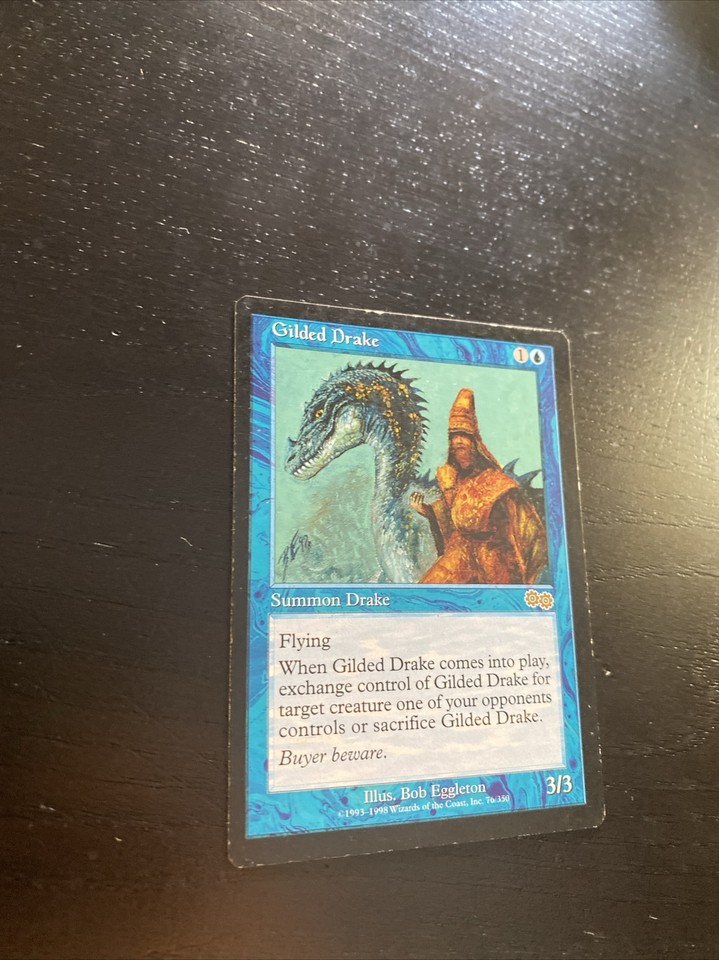 Gilded Drake MTG Magic The Gathering Urza's Saga 76/335 Rare Reserved ...