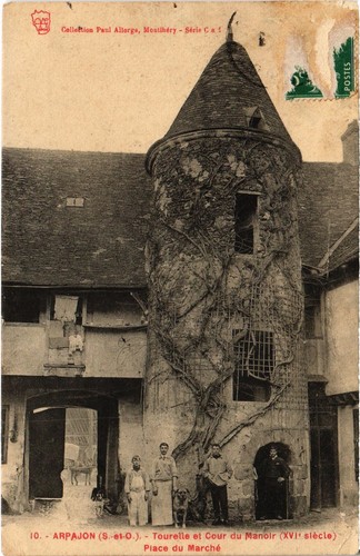 CPA Arpajon Tourelle et Cour du Manoir FRANCE (1372047) | eBay