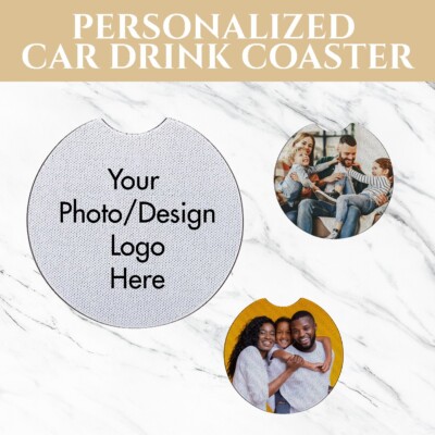 Set of 4 Custom Printed Personalized Car Drink Coasters | eBay