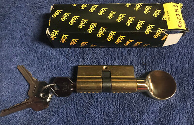 YALE BRASS THUMBTURN CYLINDER BARREL Door Lock BRAND NEW WITH 3 KEYS ...