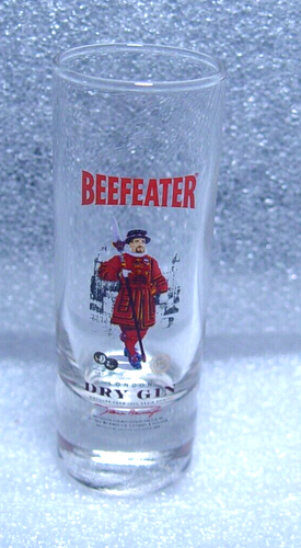 BEEFEATER Dry Gin Tall Shot Glass 4" London UNUSED | eBay