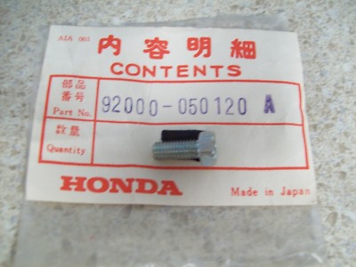 NOS OEM Honda Hexagon Bolt 5x12 1978-1985 CM185 CM200 TRX 125 92000 ...
