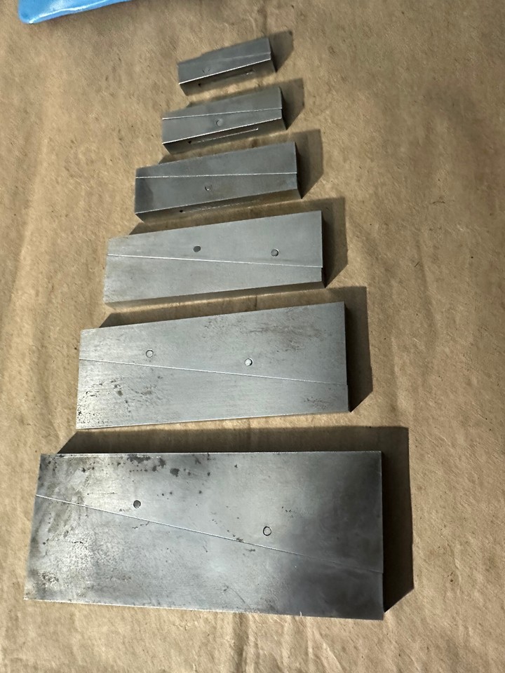 USA MADE 6 PIECE ADJUSTABLE SLIDING PARALLELS / MACHINIST TOOLS .375 ...