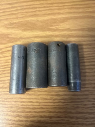 FOUR UNBRANDED DEEP WALL IMPACT SOCKETS -- BDL3************ | eBay