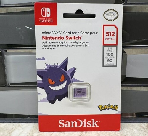 SanDisk 512GB Micro SD microSDXC Memory Card Nintendo Switch Pokemon ...