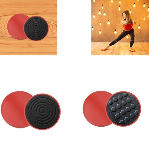 2x Dual Sided Gliding Discs Core Sliders Gym Abs Legs Exercise Sliding ...